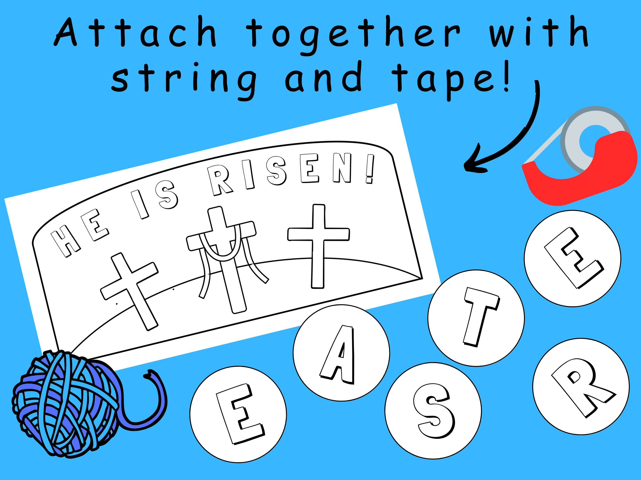 Easter Story Coloring Pages Craft Kids, Holy Week Christian Lent Bible ...