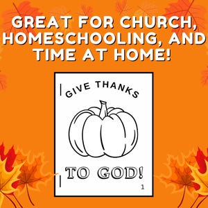 Christian Fall Thanksgiving Book Craft, Scripture Coloring Pages Kids ...