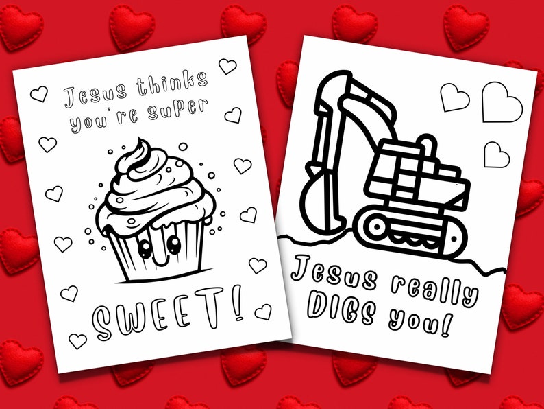 Valentines Day Faith Jesus Coloring Pages Kids, Christian Coloring ...