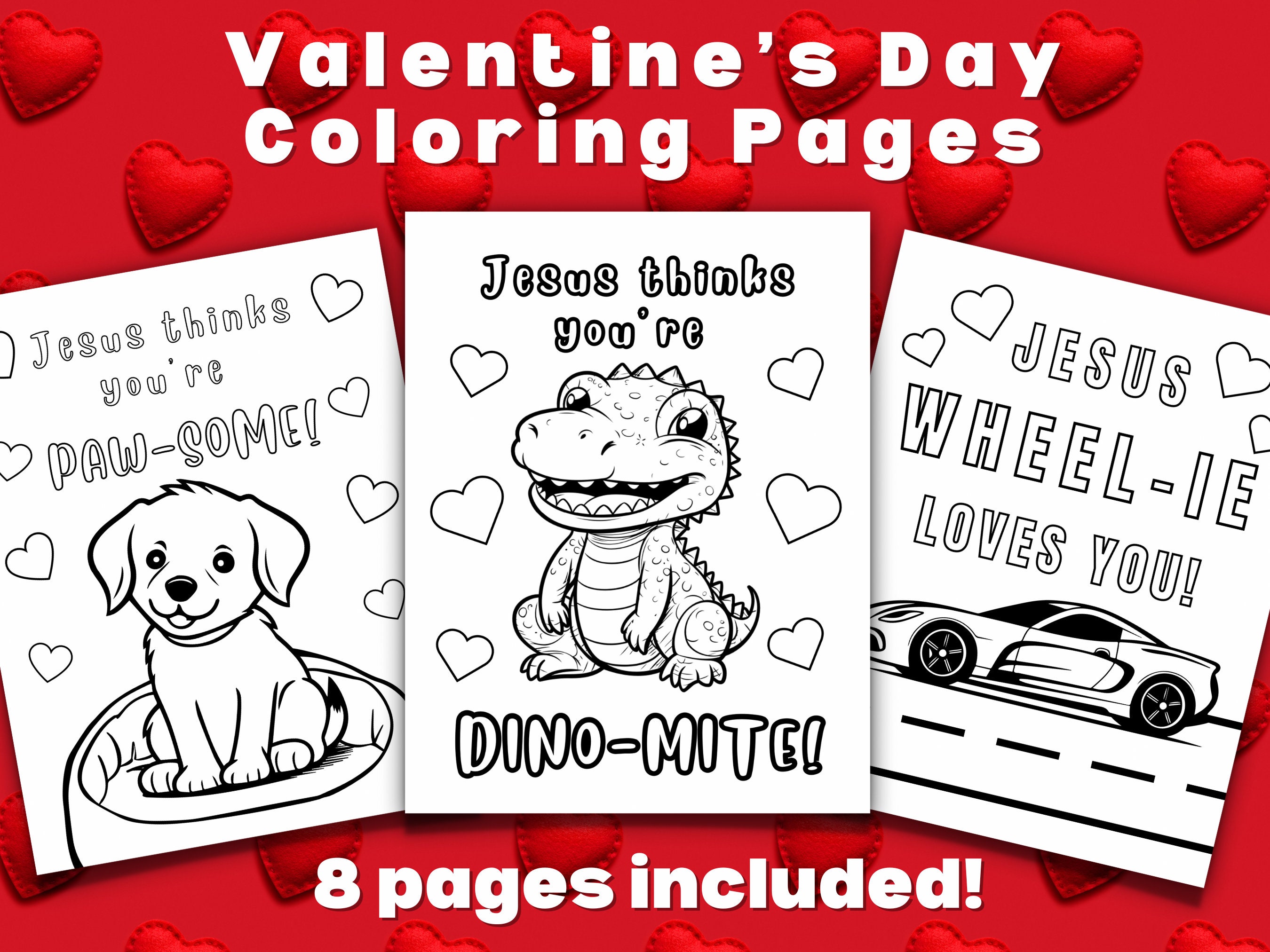 Valentines Day Faith Jesus Coloring Pages Kids, Christian Coloring ...