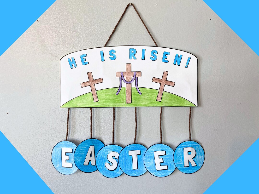 Easter Story Coloring Pages Craft Kids, Holy Week Christian Lent Bible ...