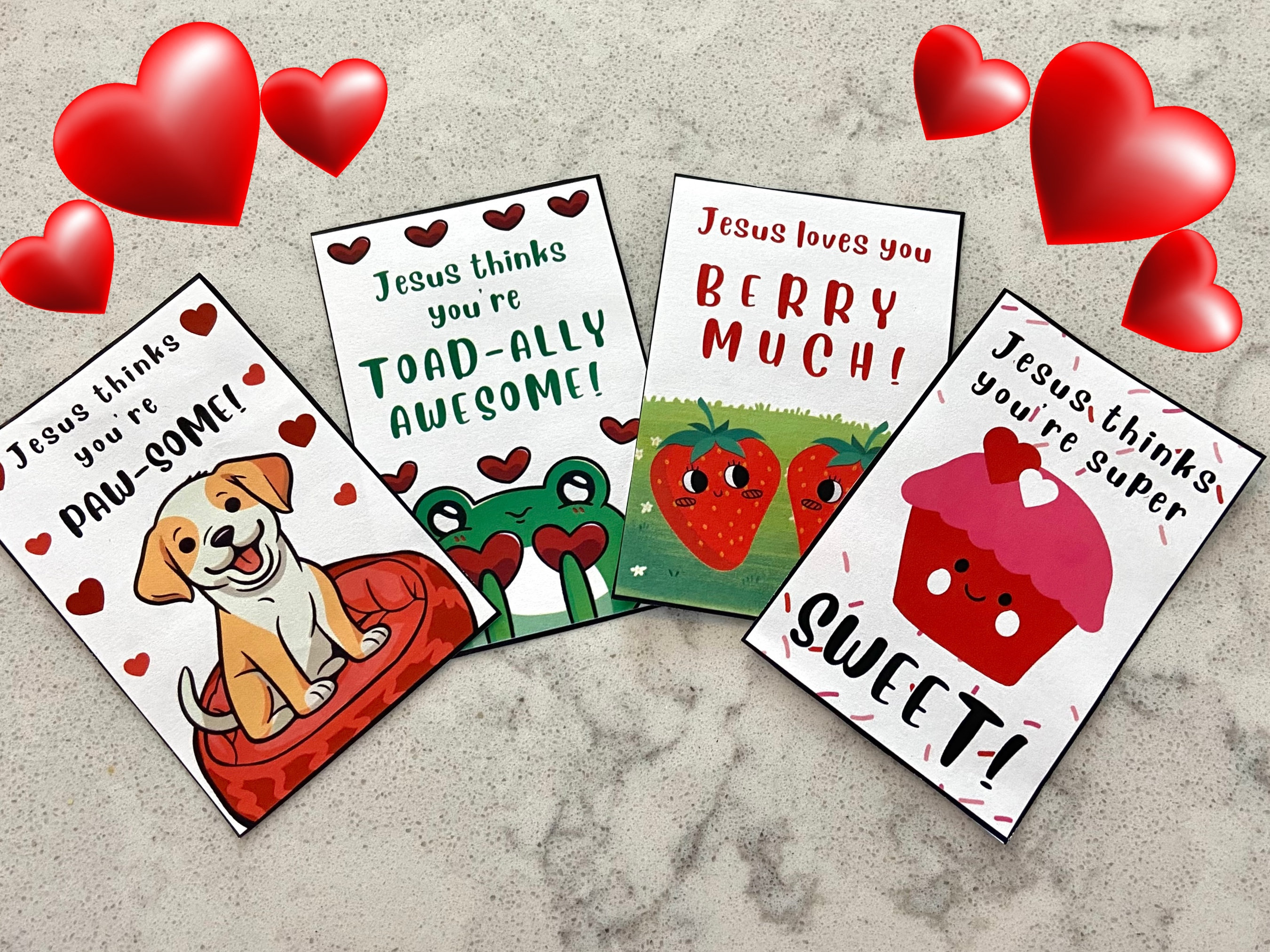 Christian Valentines Day Kids Cards Scripture Printable, Elementary ...