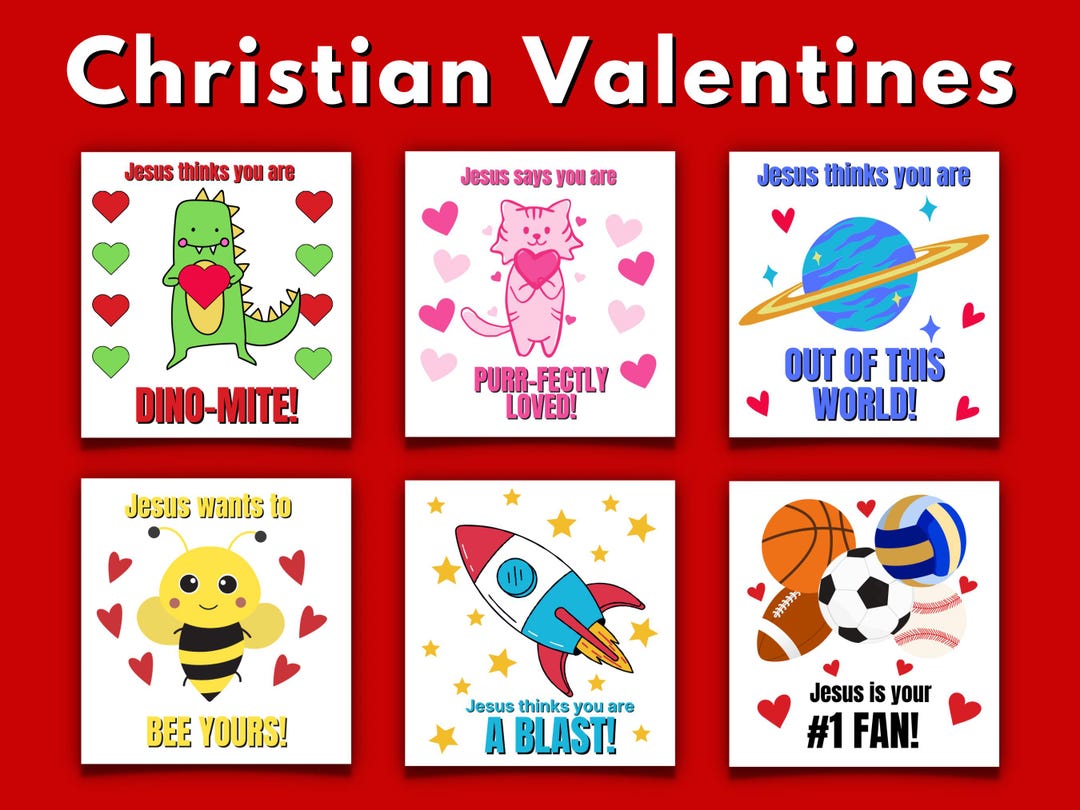 Christian Valentines Kids Cards Scripture Printable Valentines, Jesus ...