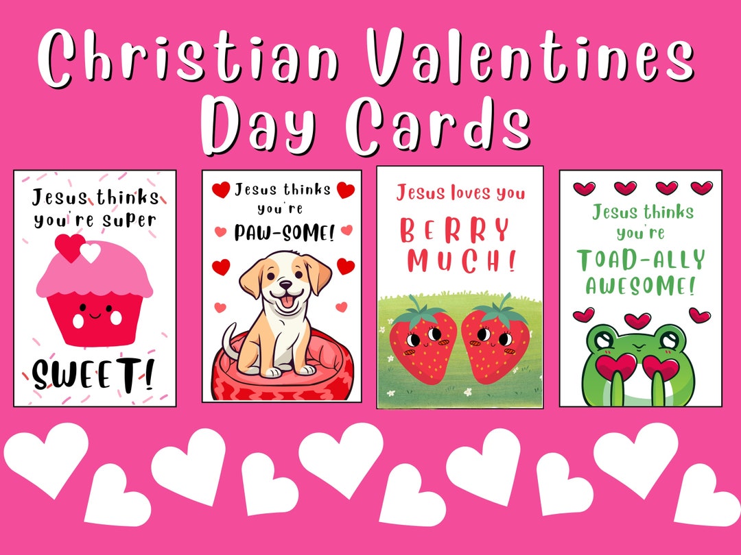 Christian Valentines Day Kids Cards Scripture Printable, Elementary ...