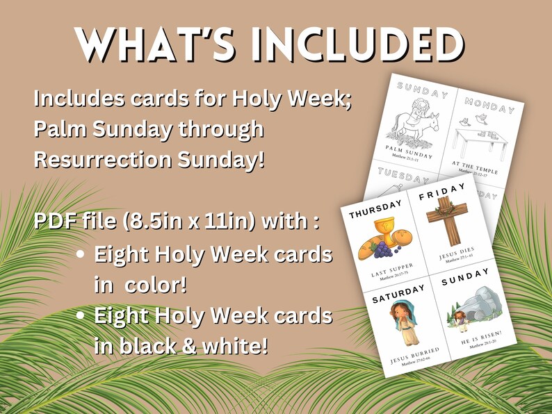 Easter Holy Week Activity Kids, Scripture Coloring Pages, Holy Week ...