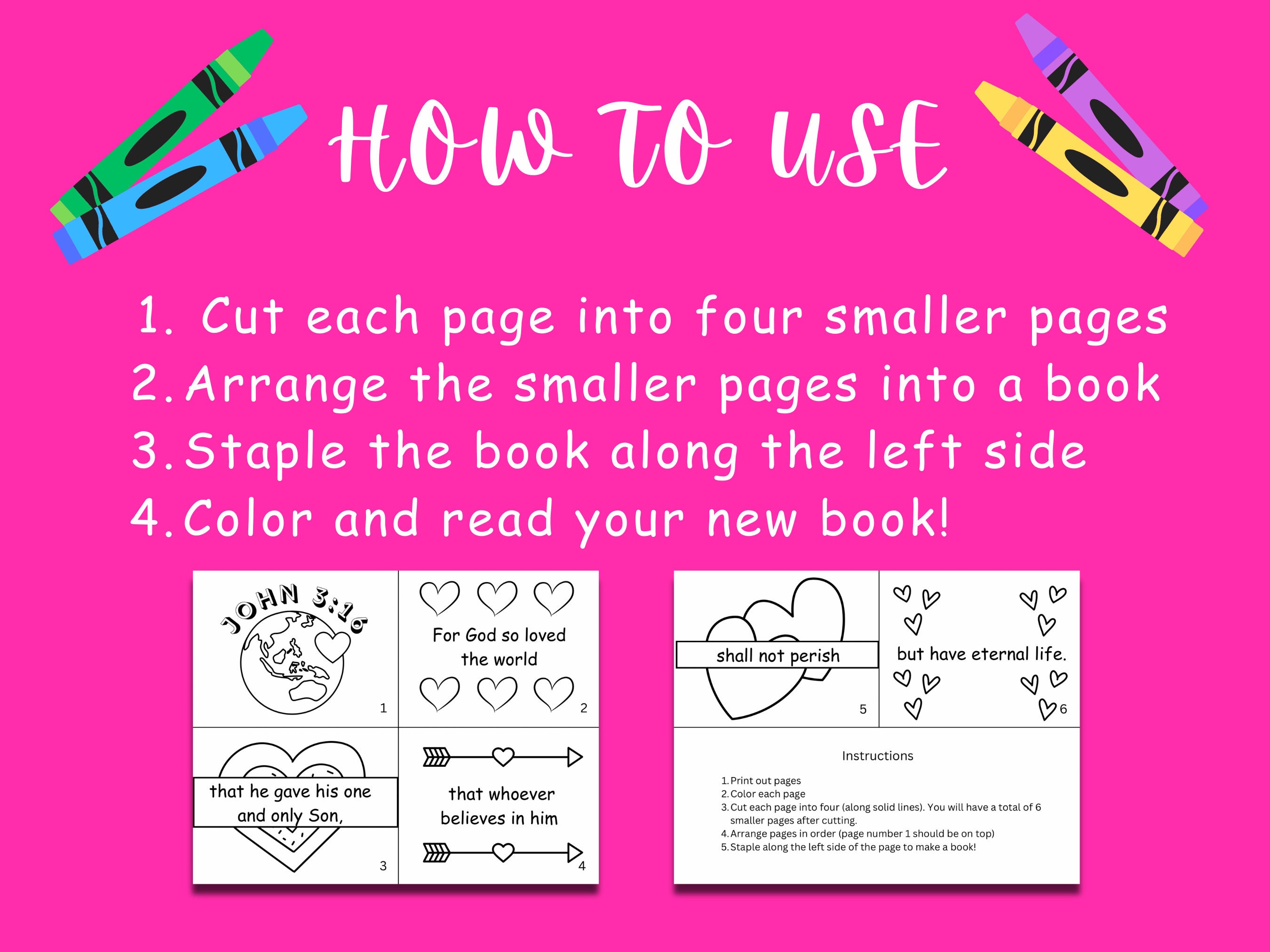 Christian Valentines Day Bible Coloring Pages Craft Kids, John 3:16 ...