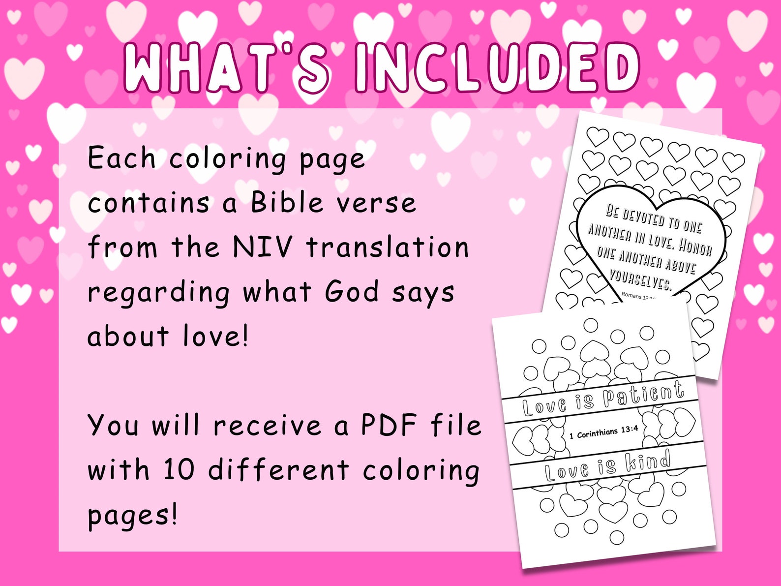 Valentines Day Scripture Coloring Pages Kids Adults, Valentines Day ...
