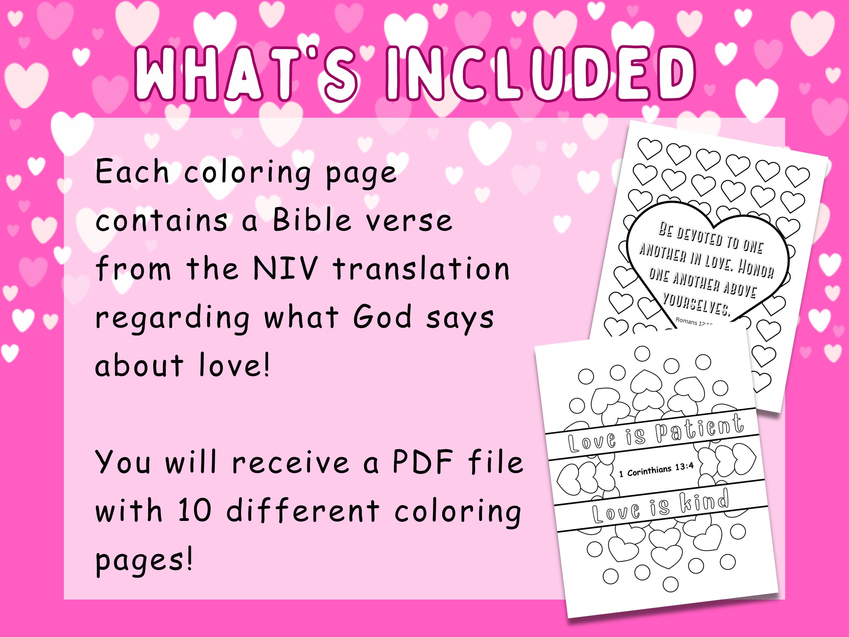 Valentines Day Scripture Coloring Pages Kids Adults, Valentines Day ...