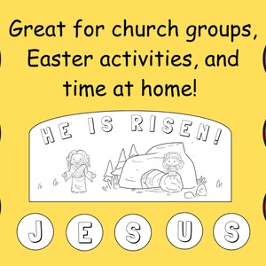 Easter Story Coloring Pages Craft Kids, Holy Week Lent Bible Verse ...