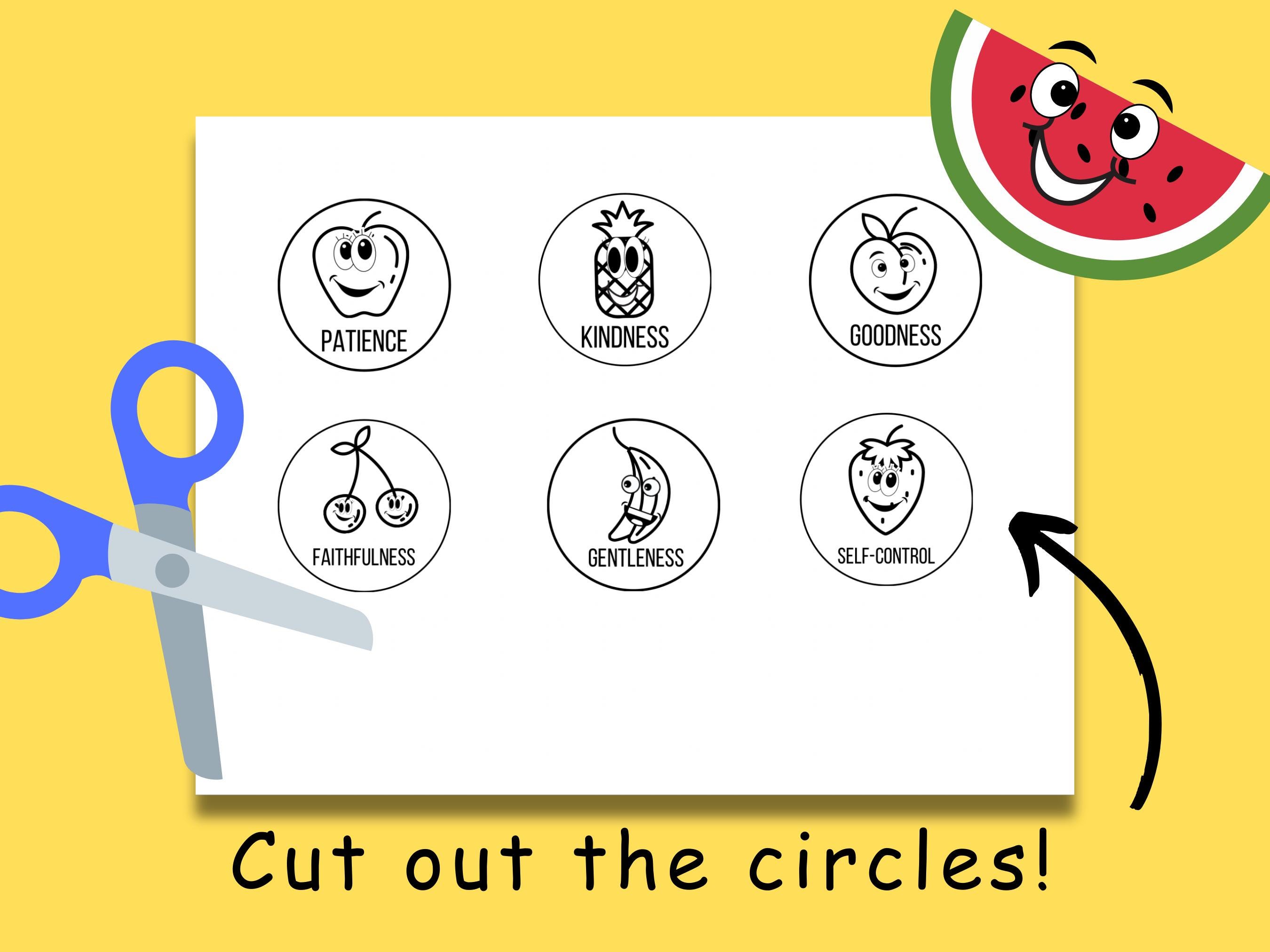 Fruit of the Spirit Mobile Craft Kids, Galatians 5 Christian Bible ...