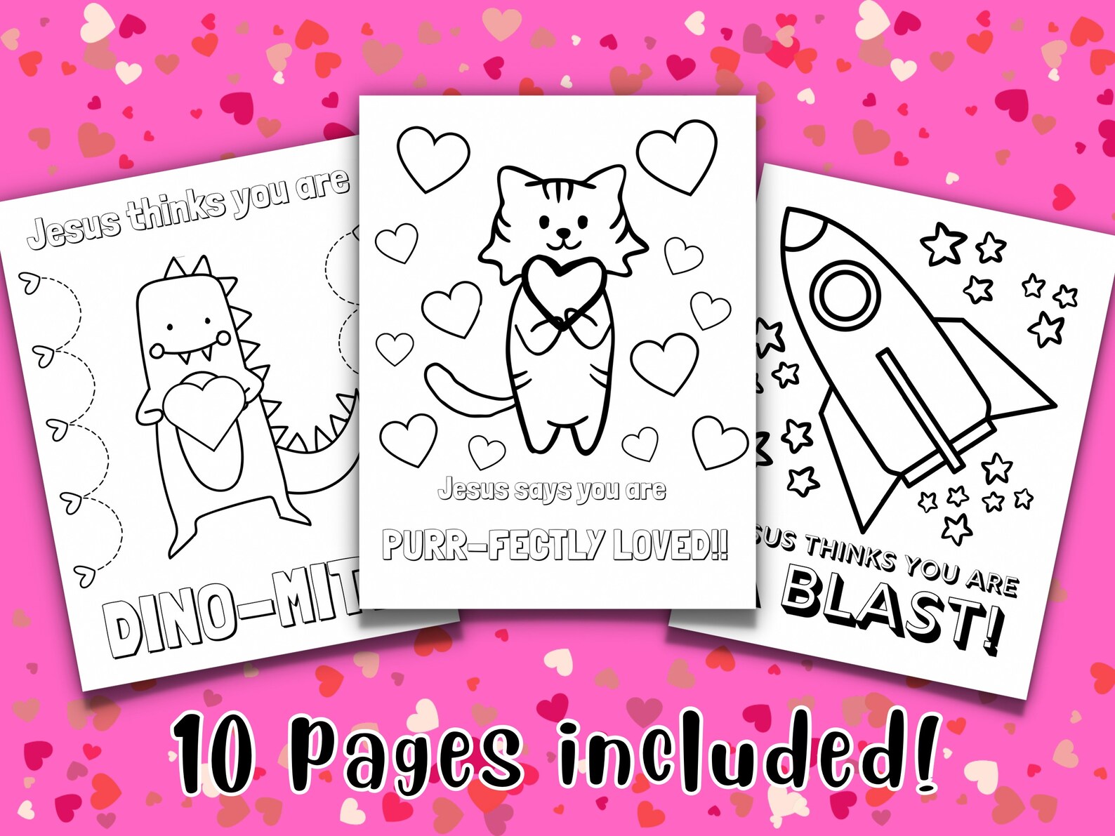Valentines Day Faith Jesus Coloring Pages Kids, Christian Coloring ...