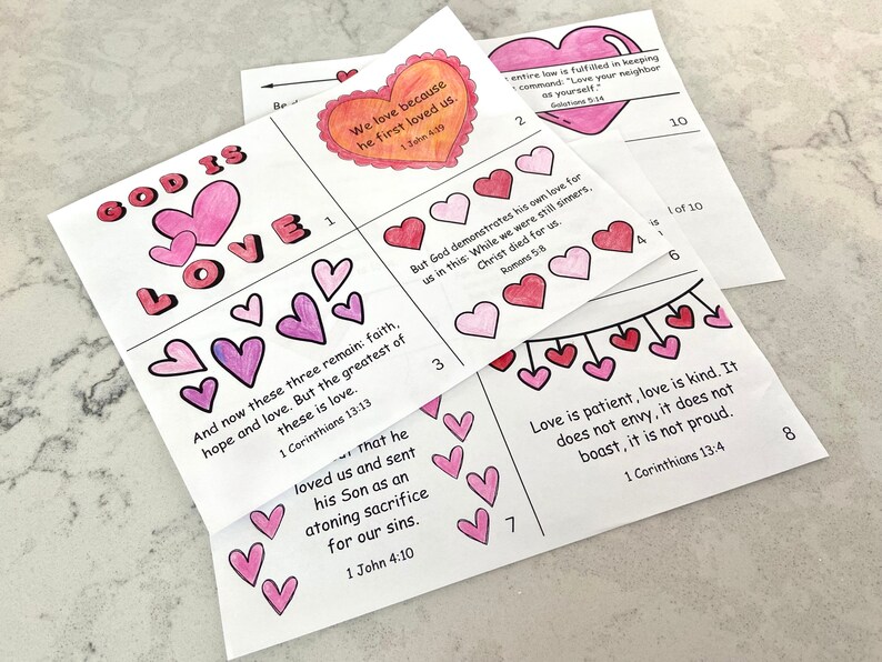 Christian Valentines Day Bible Coloring Pages Craft Kids, Bible Verse ...