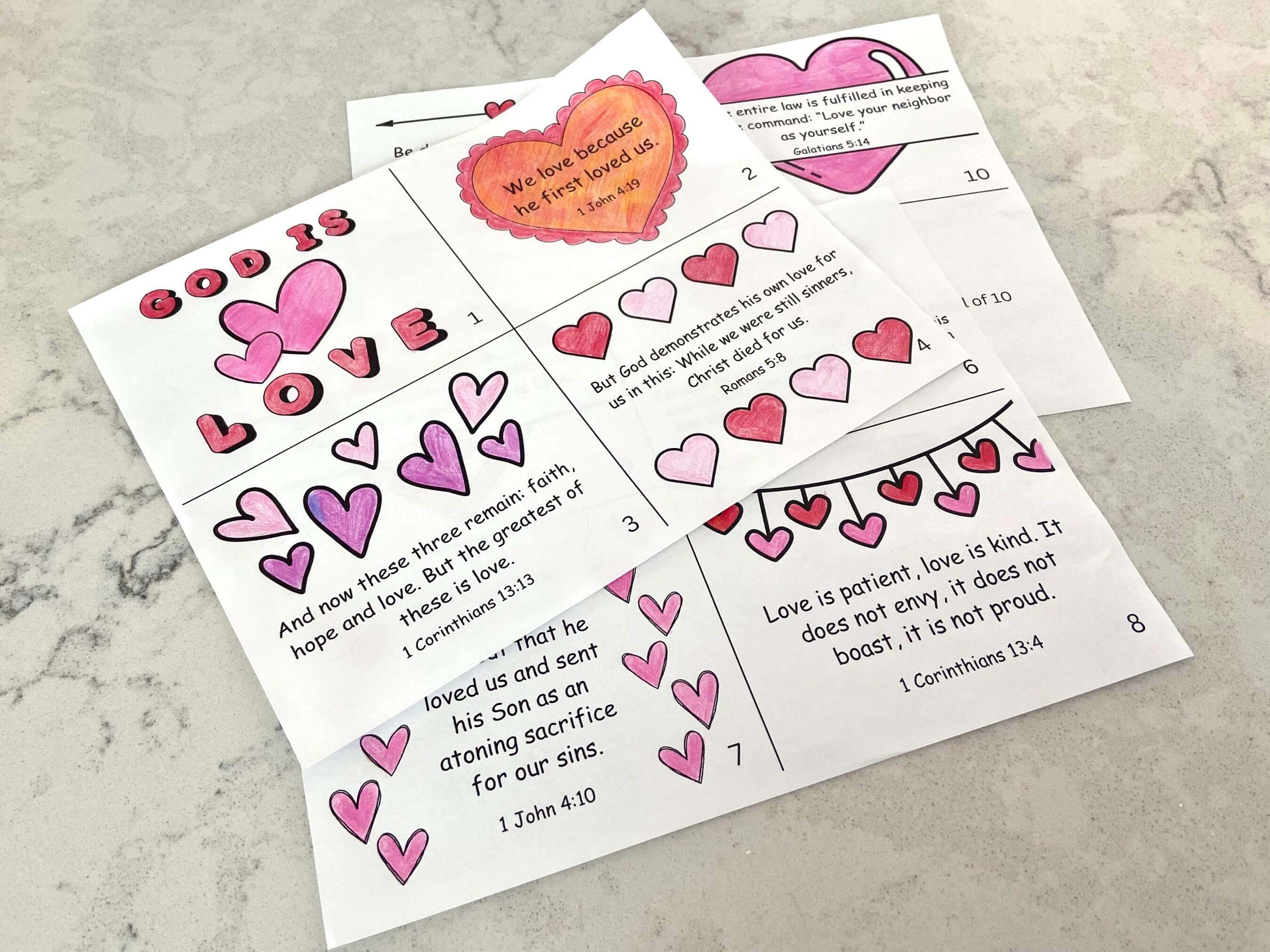 Christian Valentines Day Bible Coloring Pages Craft Kids, Bible Verse ...