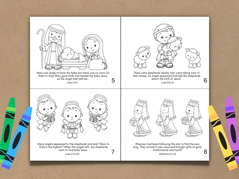 Nativity Advent Christmas Coloring Pages Craft Kids, Christian ...