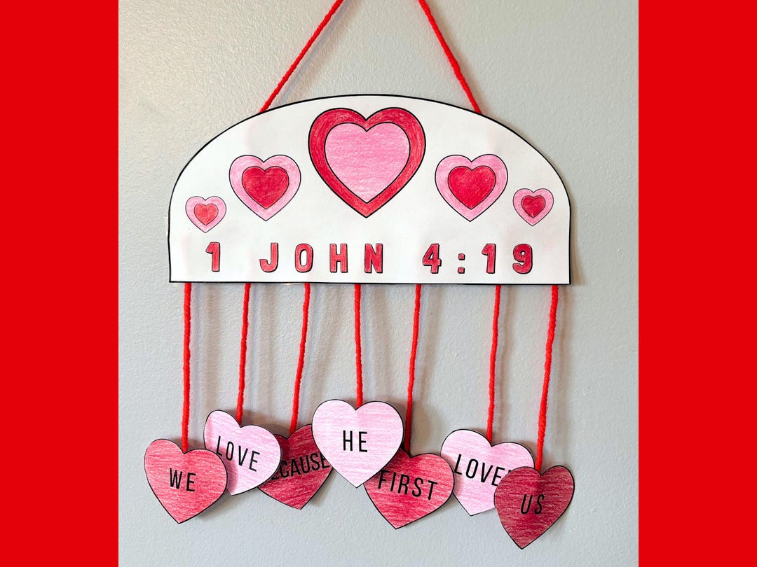 Christian Valentine’s Day Bible Coloring Pages Craft Kids, Bible Verse ...