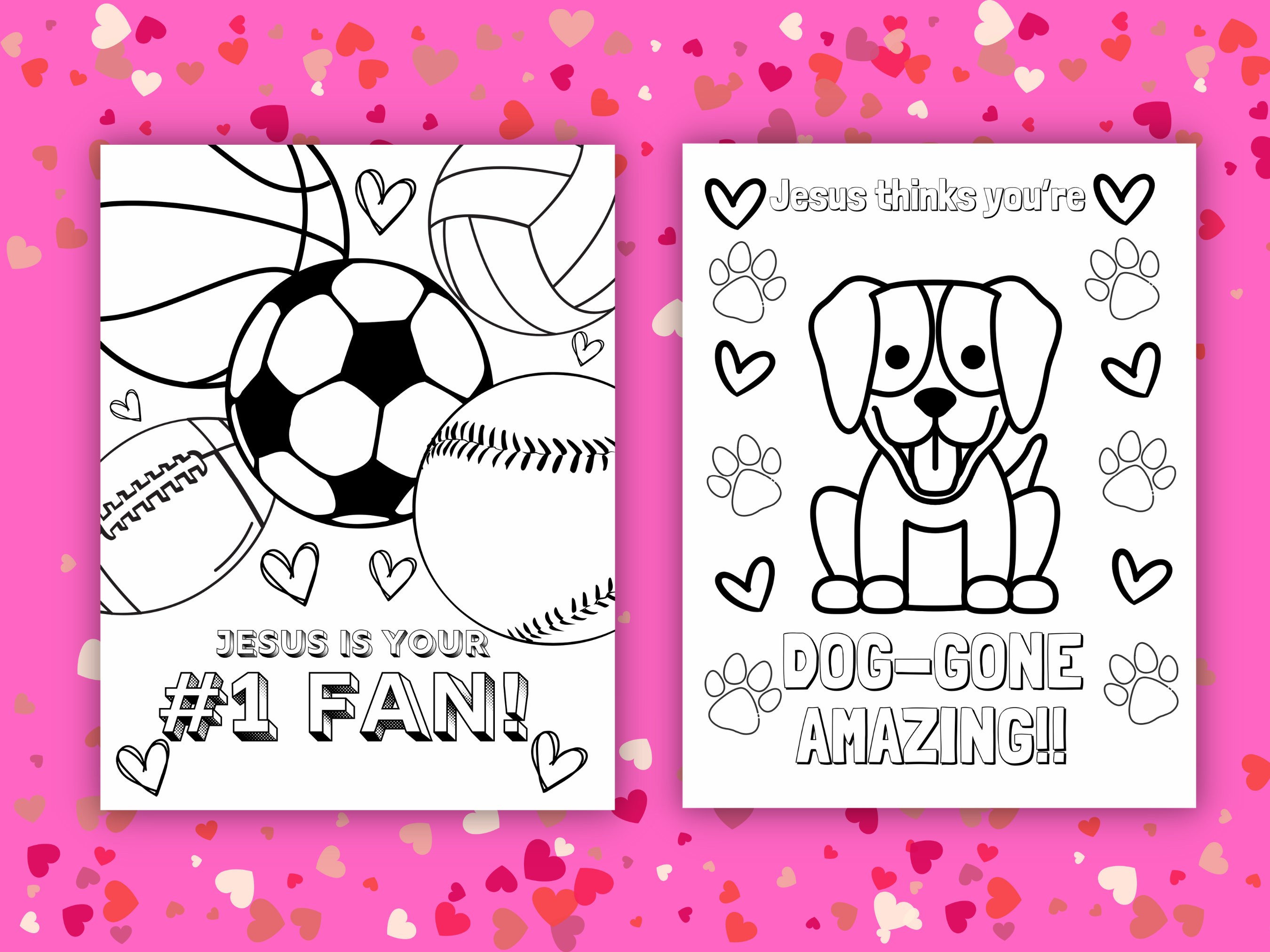 Valentines Day Faith Jesus Coloring Pages Kids, Christian Coloring ...