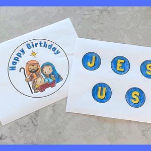 Happy Birthday Jesus Craft, Nativity Christmas Christian Activity ...