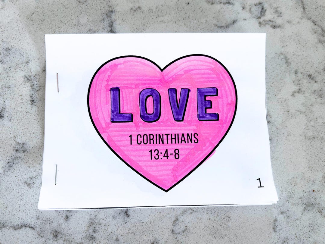 Christian Valentines Day Bible Coloring Pages Craft Kids, Bible Verse ...