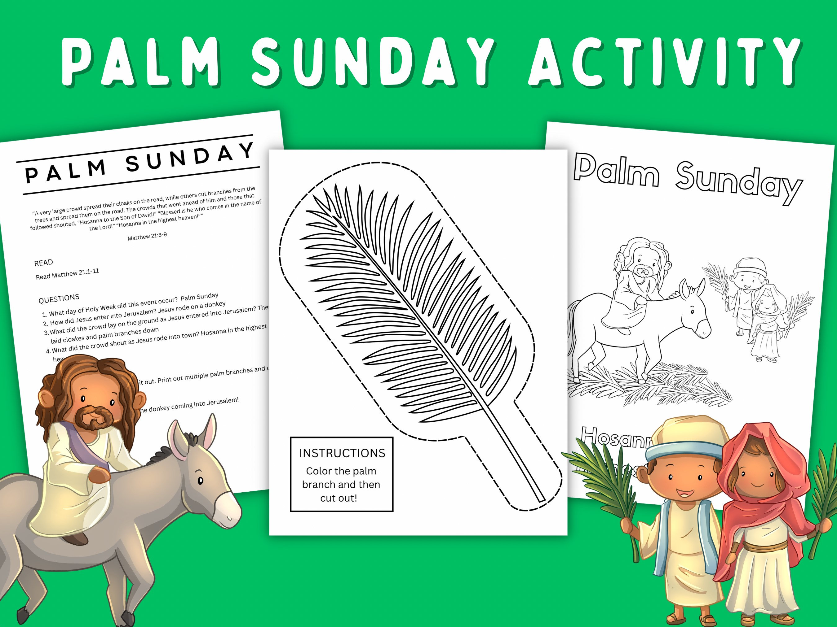 Palm Sunday Pictures For Kids