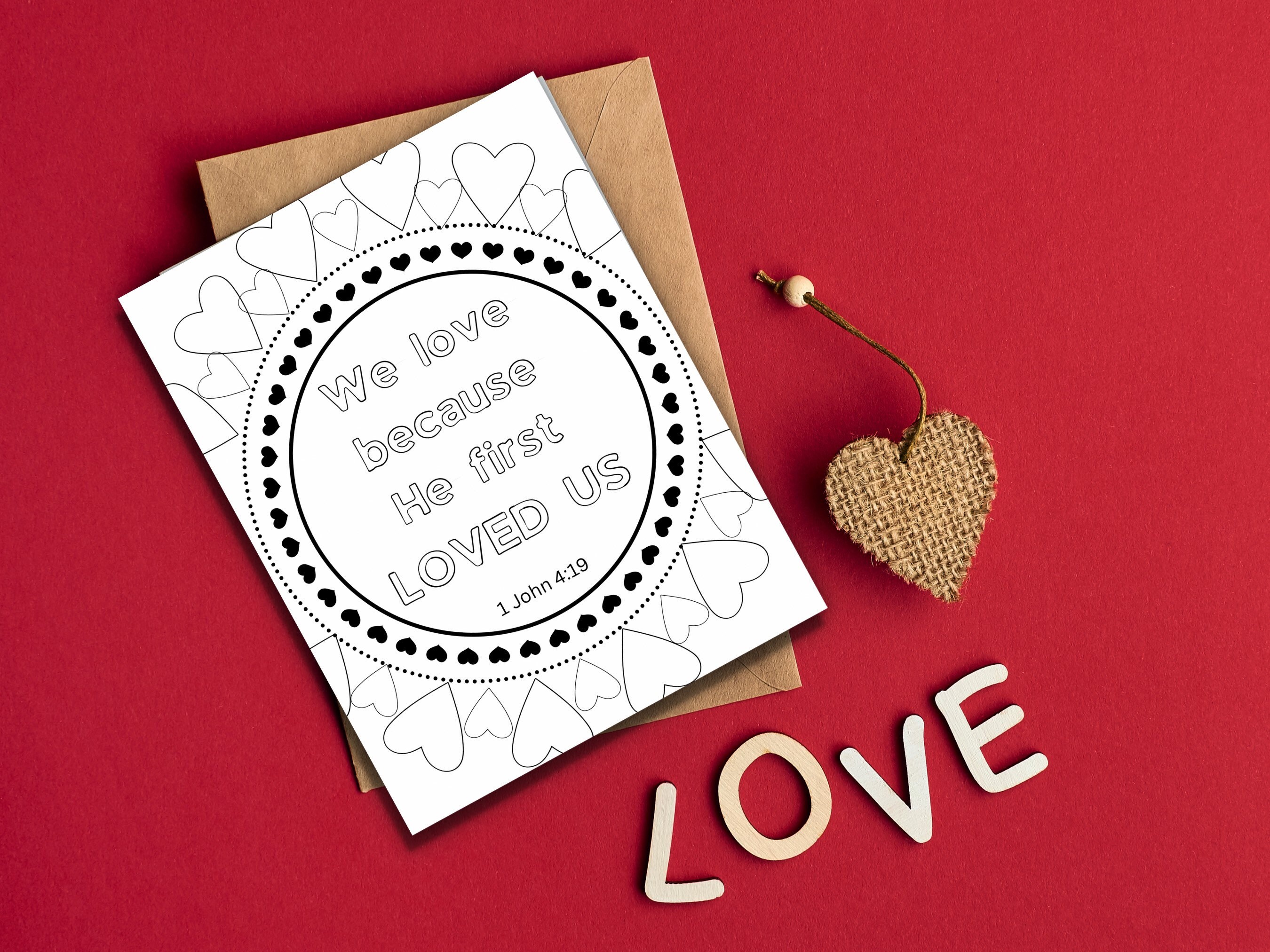 Valentines Day Scripture Coloring Pages Kids Adults - Etsy