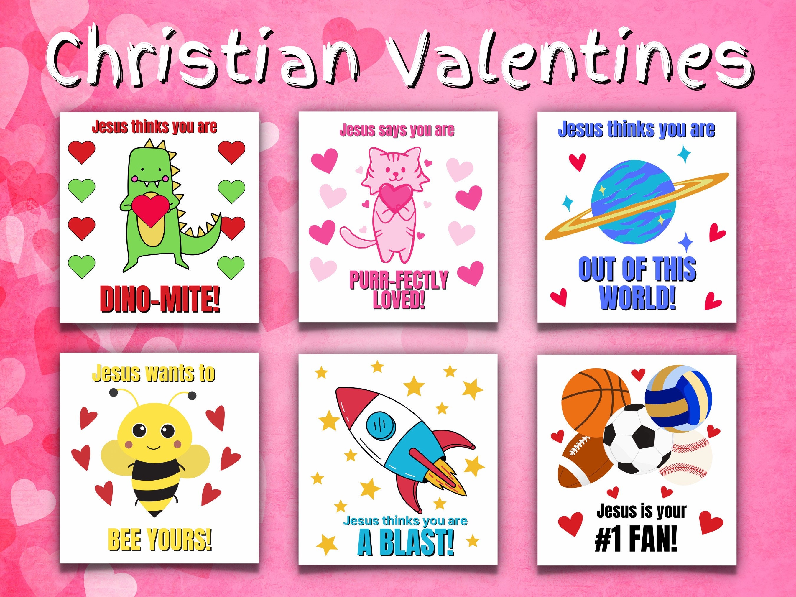 Christian Valentines Kids Cards Scripture Printable Valentines, Jesus ...