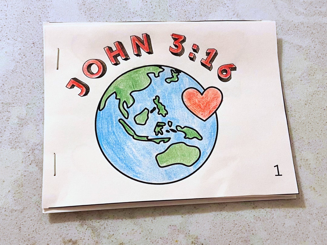 Christian Valentine’s Day Bible Coloring Pages Craft Kids, John 3:16 ...