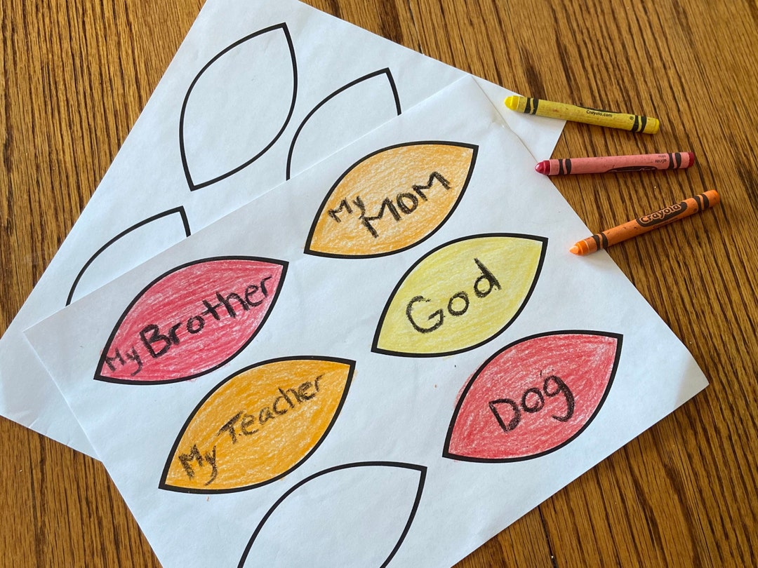 Fall Thanksgiving Kids Activity Craft, Kids Thankful Craft, Thank You ...