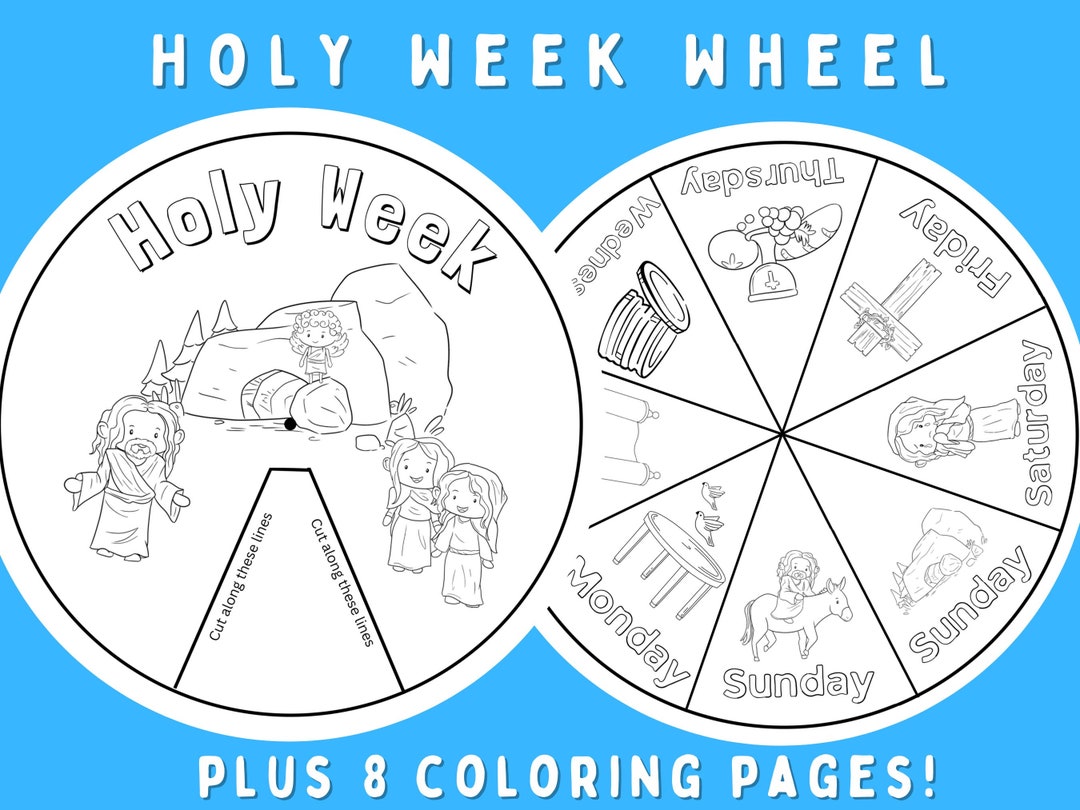 Holy Week Kids Activity Easter Story Activity Scripture - Etsy Australia
