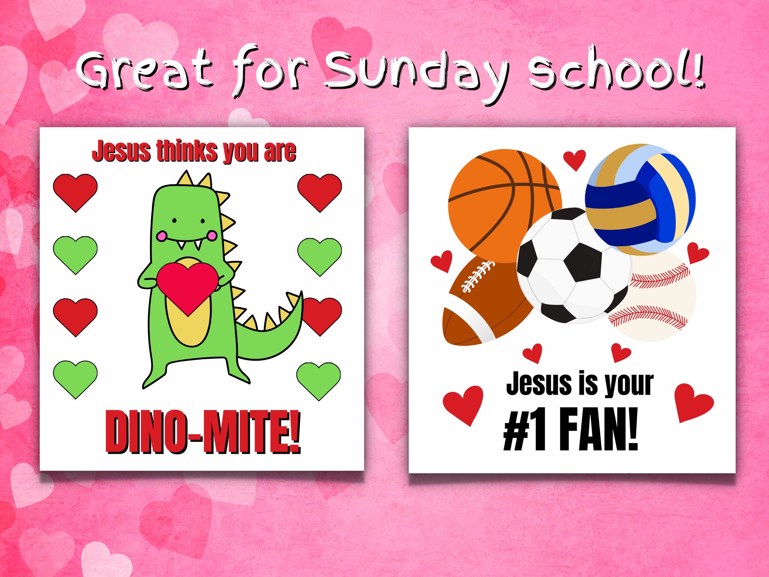 Christian Valentines Kids Cards Scripture Printable Valentines, Jesus ...