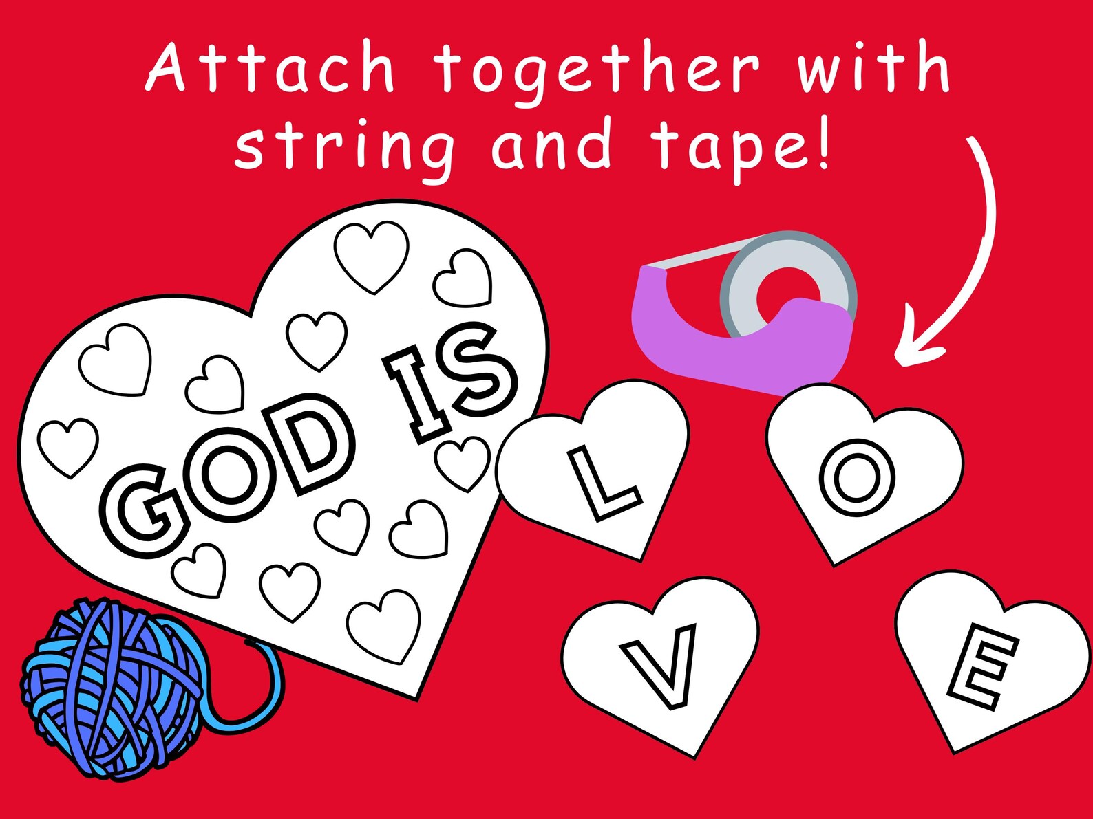 Christian Valentine’s Day Bible Coloring Pages Craft Kids, Bible Verse ...