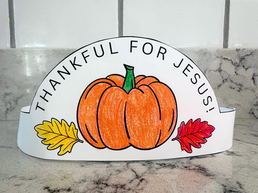 Christian Fall Thanksgiving Book Craft, Jesus Crown, Coloring Pages ...