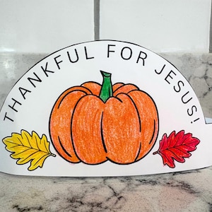 Christian Fall Thanksgiving Book Craft, Jesus Crown, Coloring Pages ...
