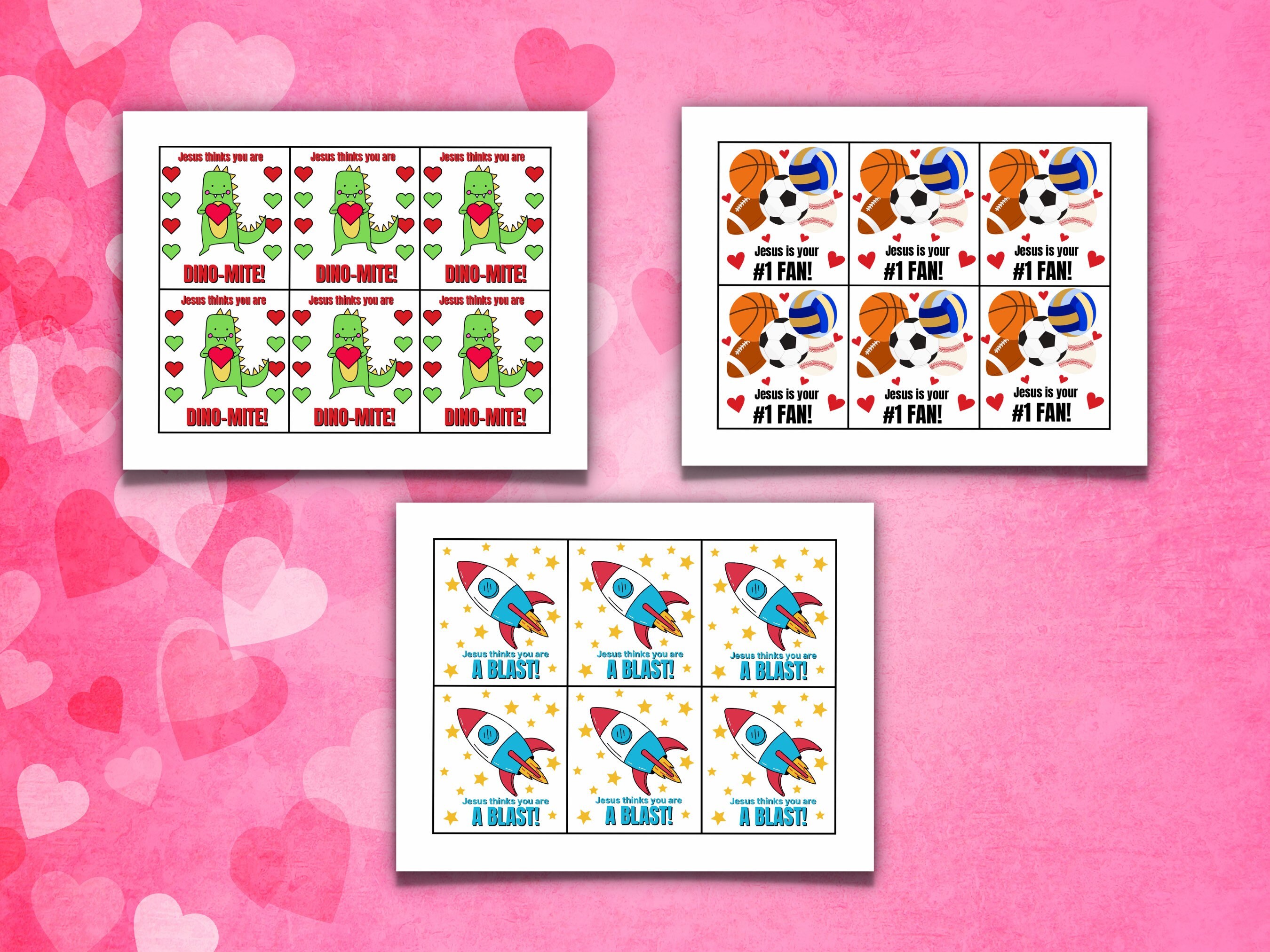 Christian Valentines Kids Cards Scripture Printable Valentines, Jesus ...