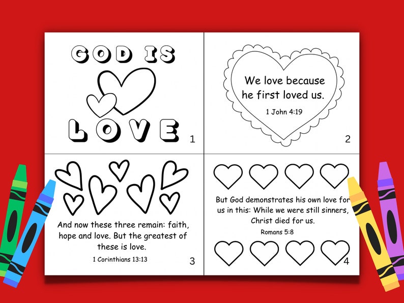 Christian Valentines Day Bible Coloring Pages Craft Kids, Bible Verse ...