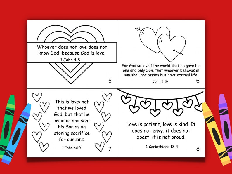 Christian Valentines Day Bible Coloring Pages Craft Kids, Bible Verse ...