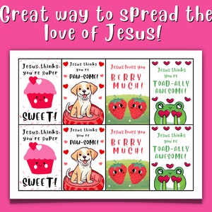 Christian Valentines Day Kids Cards Scripture Printable, Elementary ...