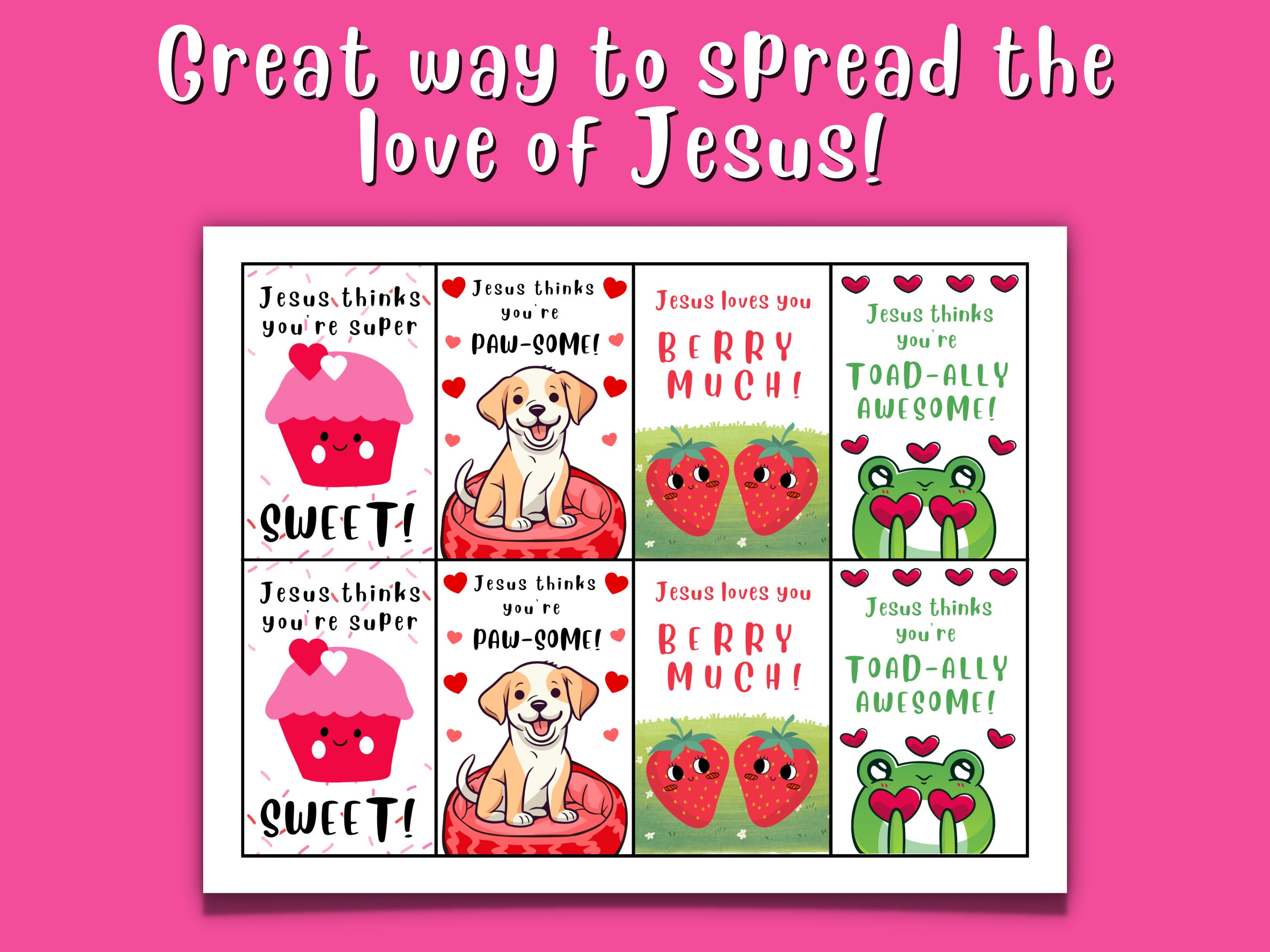 Christian Valentines Day Kids Cards Scripture Printable, Elementary ...