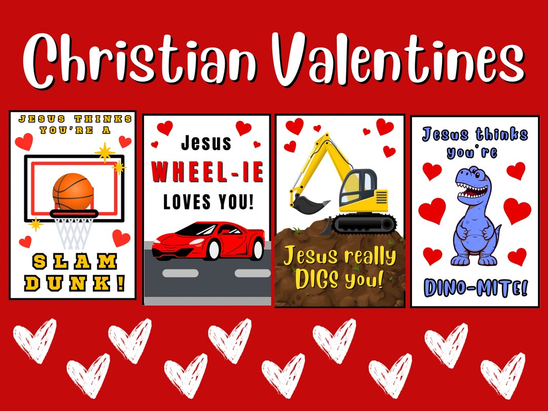 Christian Valentines Day Kids Cards Scripture Printable, Elementary ...