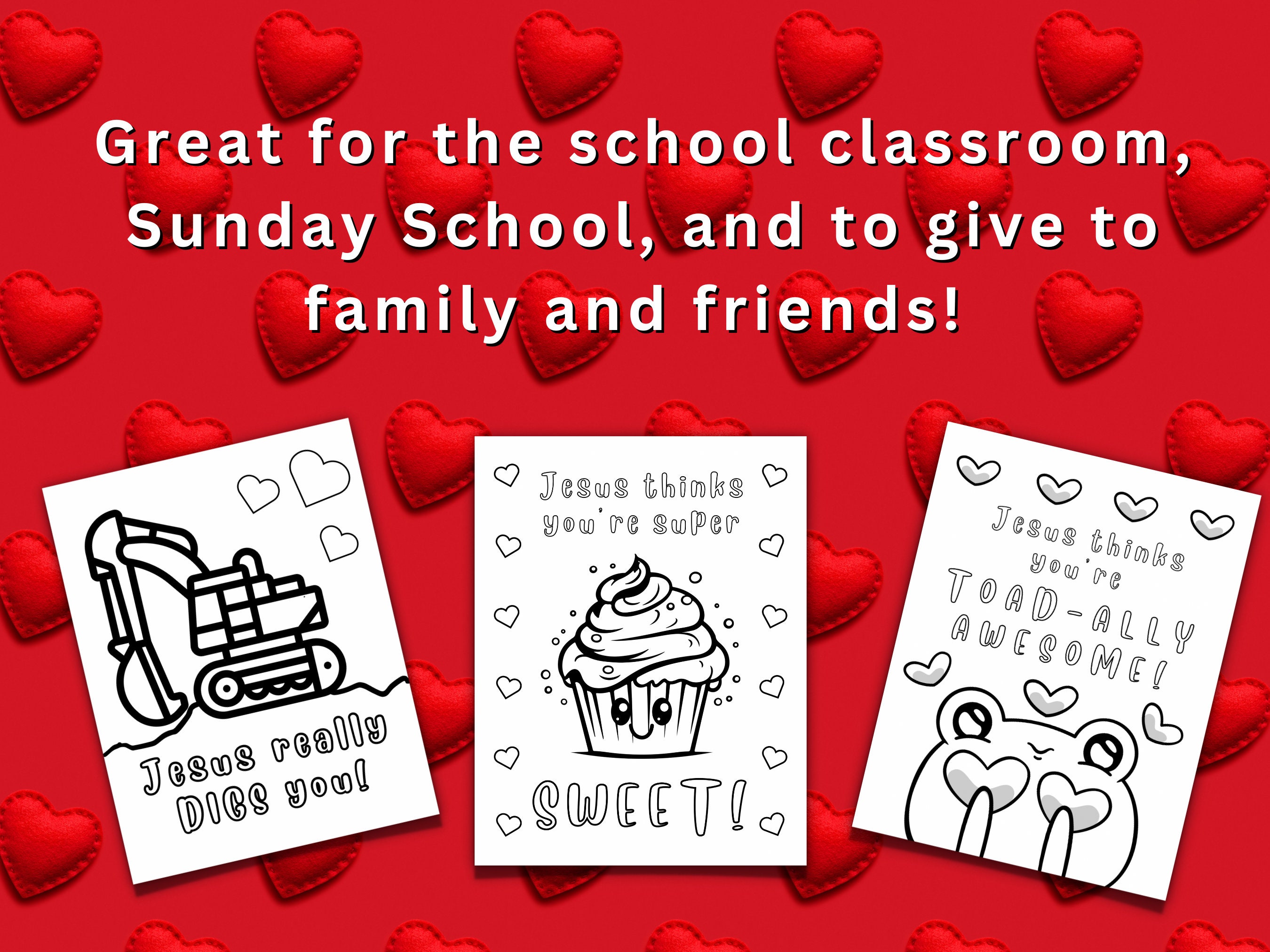 Valentine's Day Jesus Coloring Pages: Sunday School Activity (PDF) - Etsy