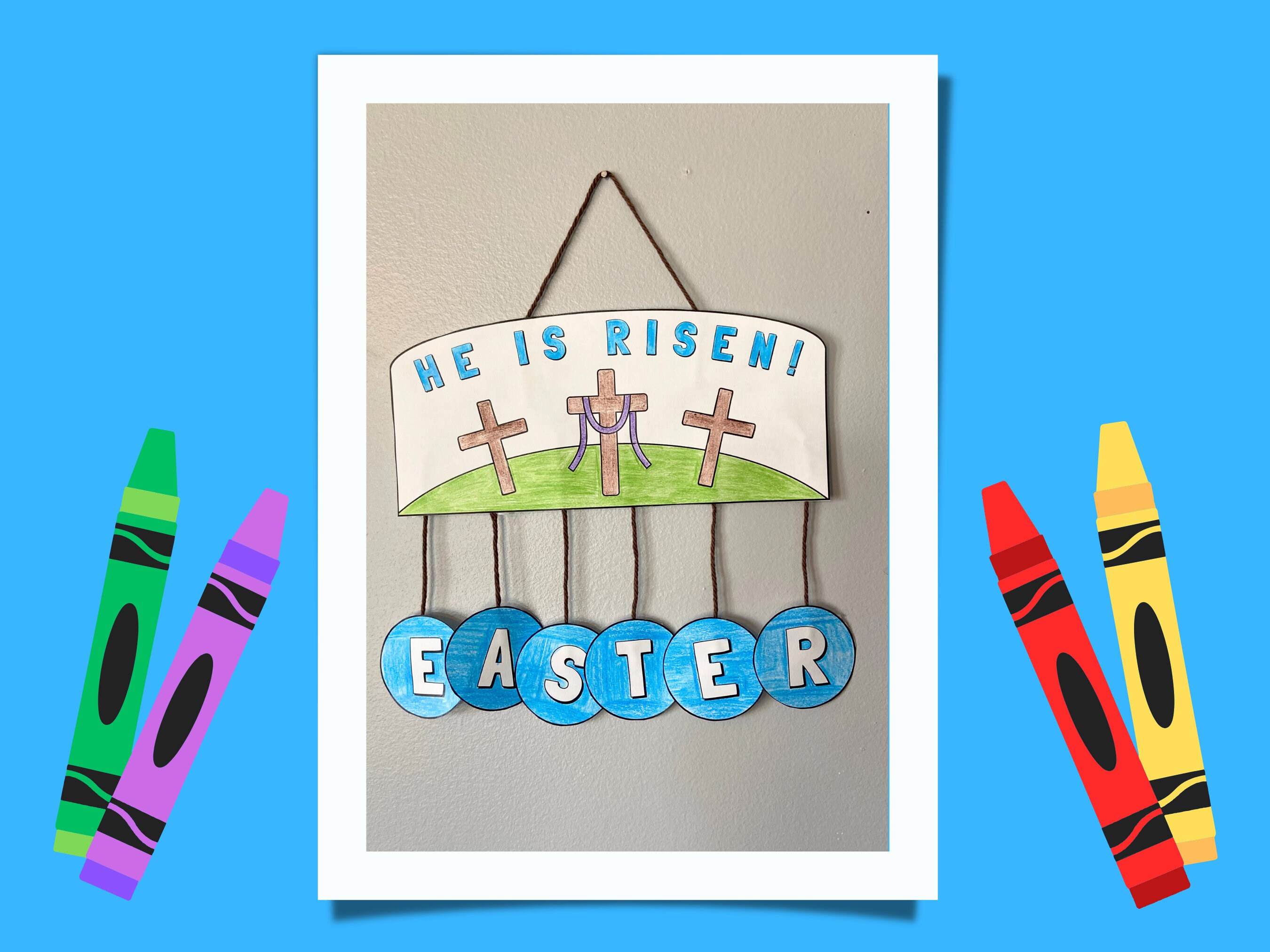 Easter Story Coloring Pages Craft Kids, Holy Week Christian Lent Bible ...