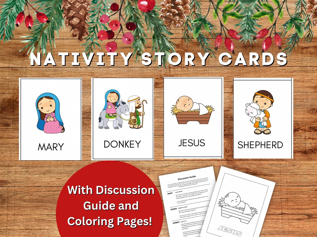 Advent Christian Nativity Activity, Christmas Activity, Jesus Birth ...