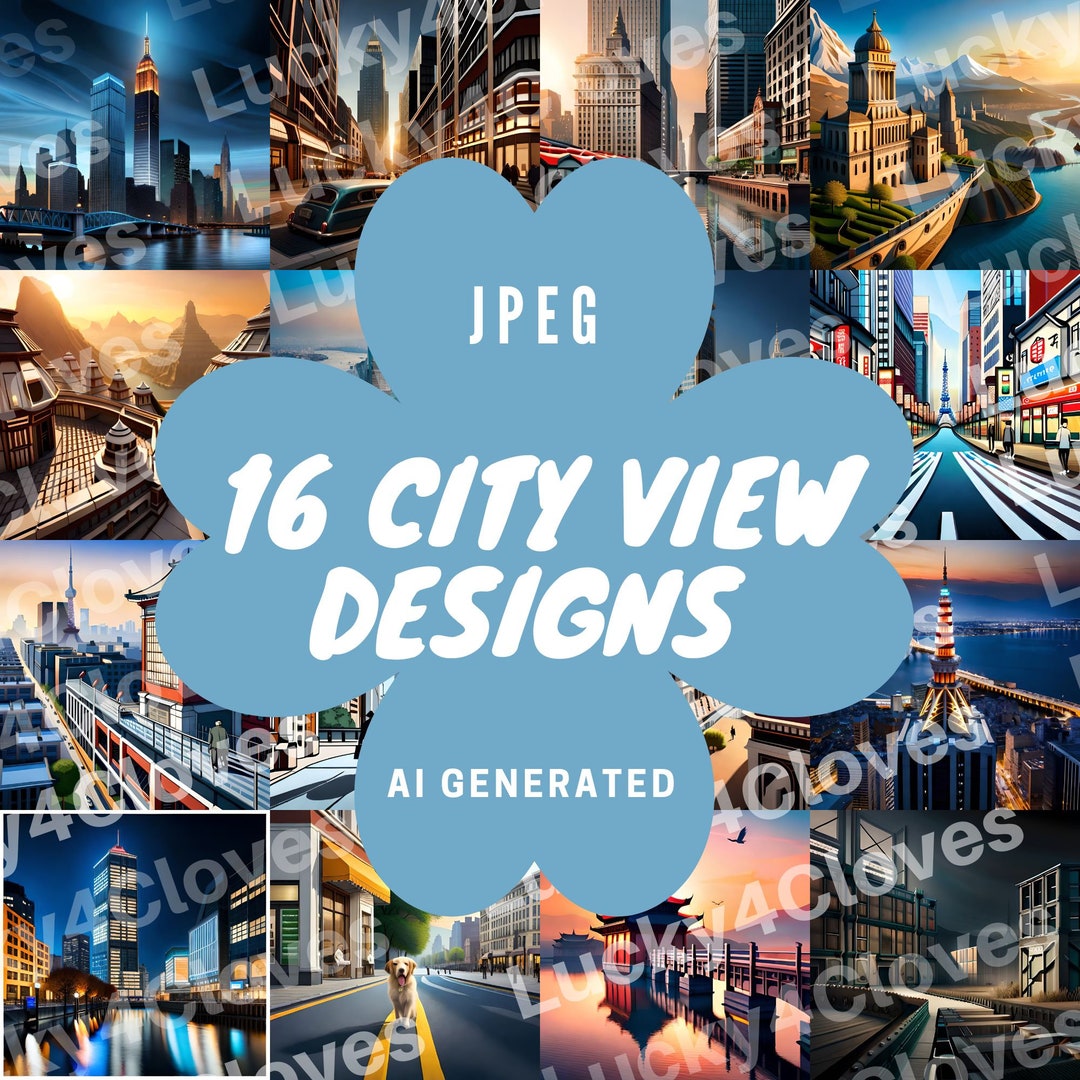 AI Generated Futuristic City View Drawing, High Quality Artistic City ...