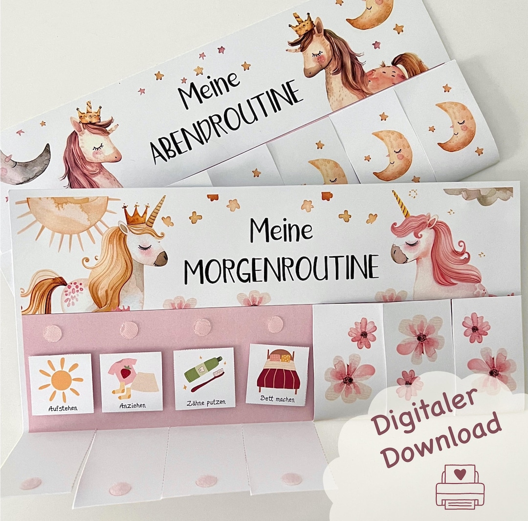 Morning and Evening Routine for Children, Routine Plan, Routine Plan ...