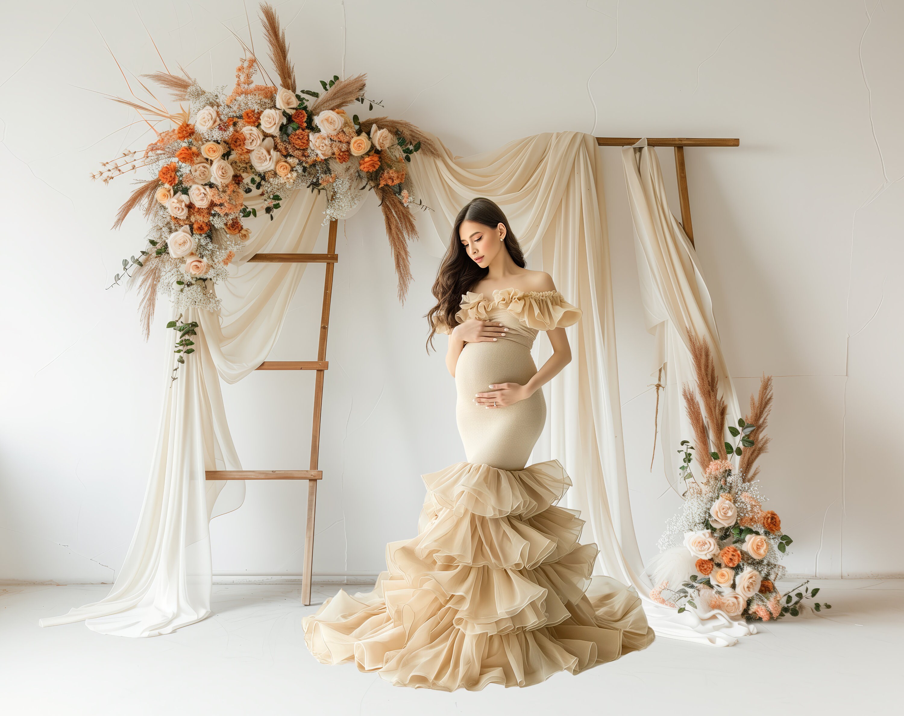 Boho Ladders Set Digital Backdrops, Maternity Backgrounds, Boho ...