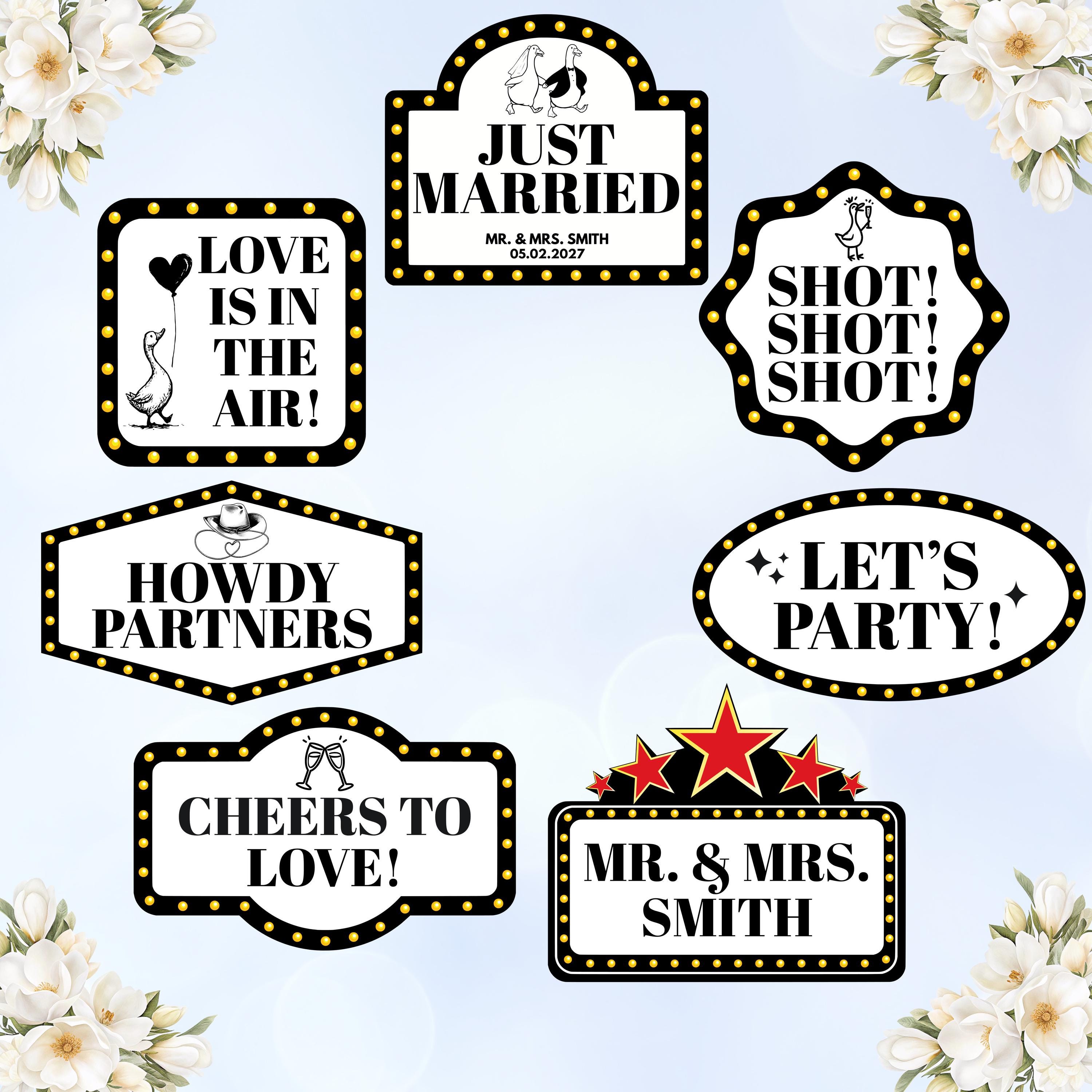 Bottle Service Sign for Wedding - Customizable Marquee VIP Reception ...