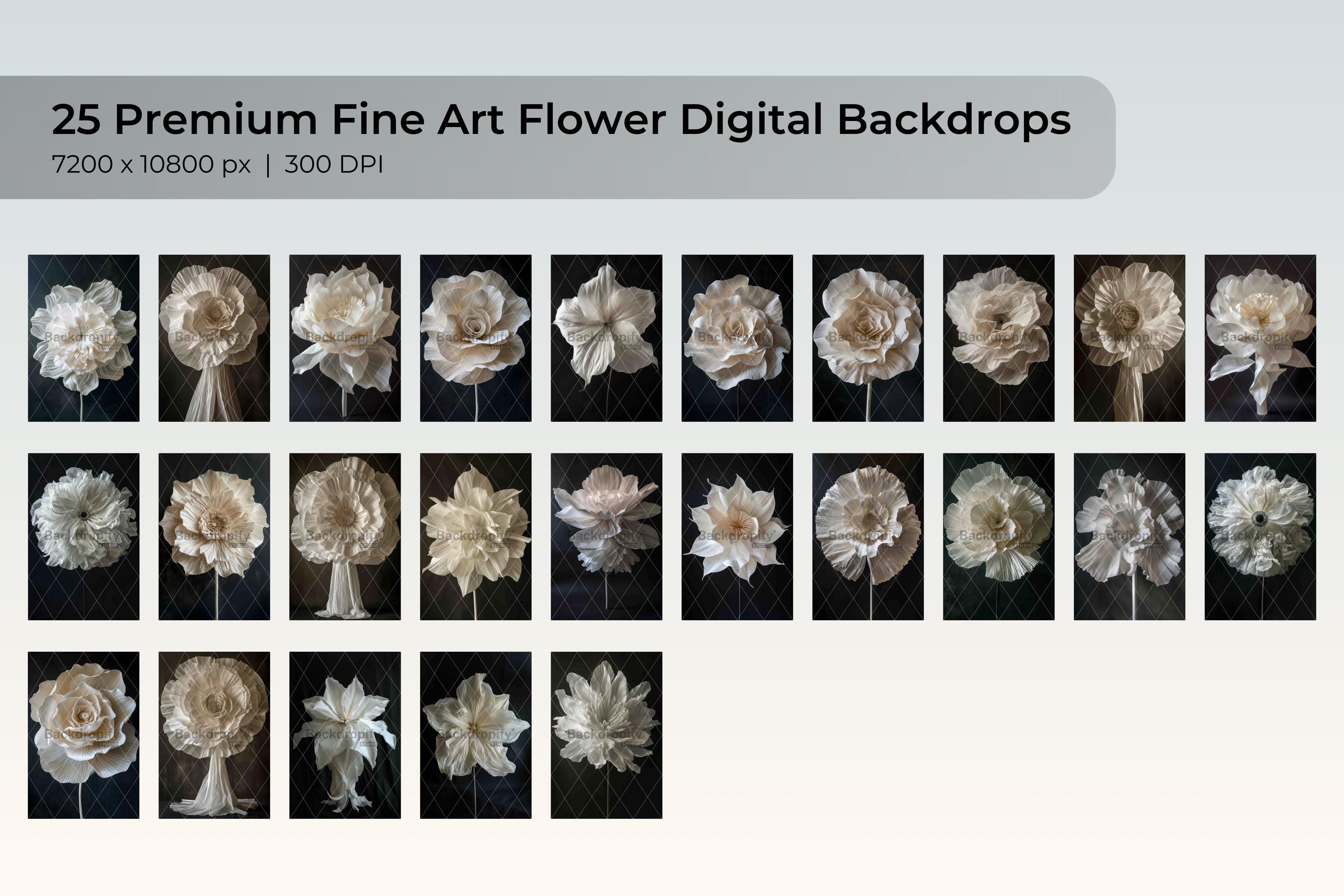 FLORAL BACKGROUNDS Digital Backdrops, Materity Backgrounds Flower ...