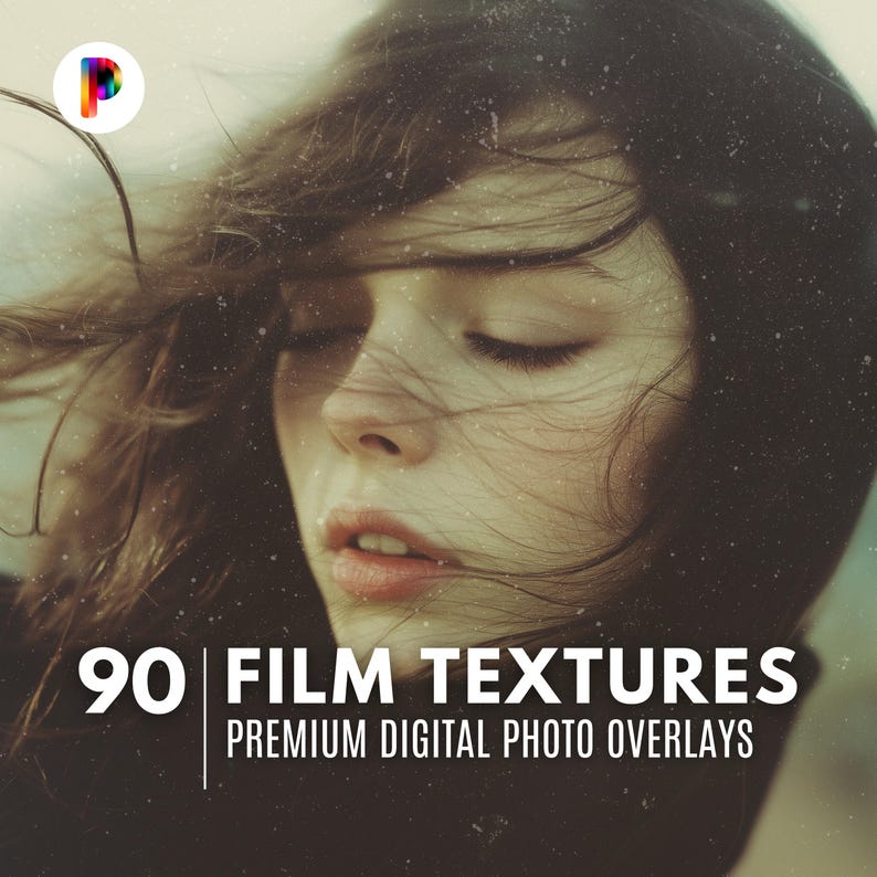 90 Film Texture Overlay for Photoshop - Dust and Scratch, Grainy Light ...