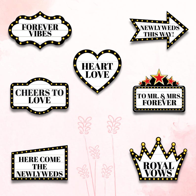 Bottle Service Sign for Wedding - Customizable Marquee VIP Reception ...