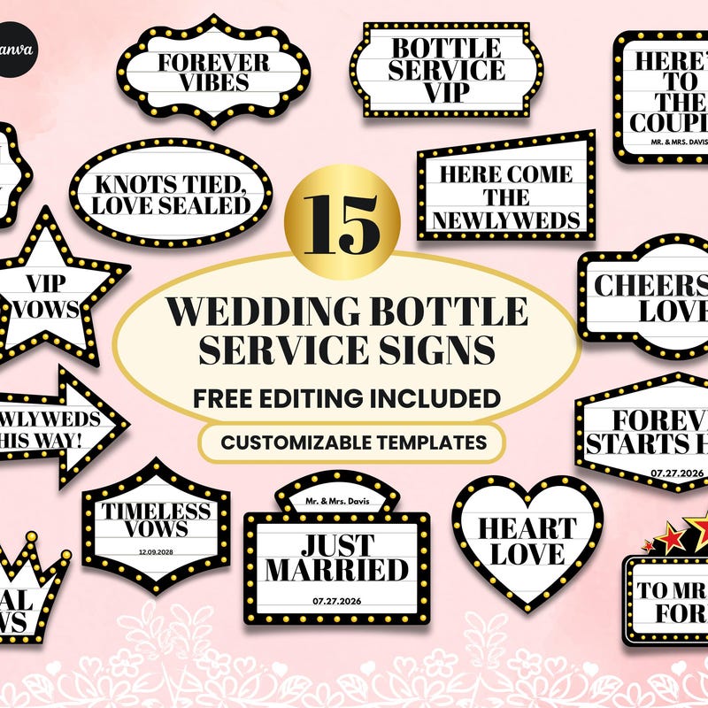 Wedding Vip Club Signs - Etsy