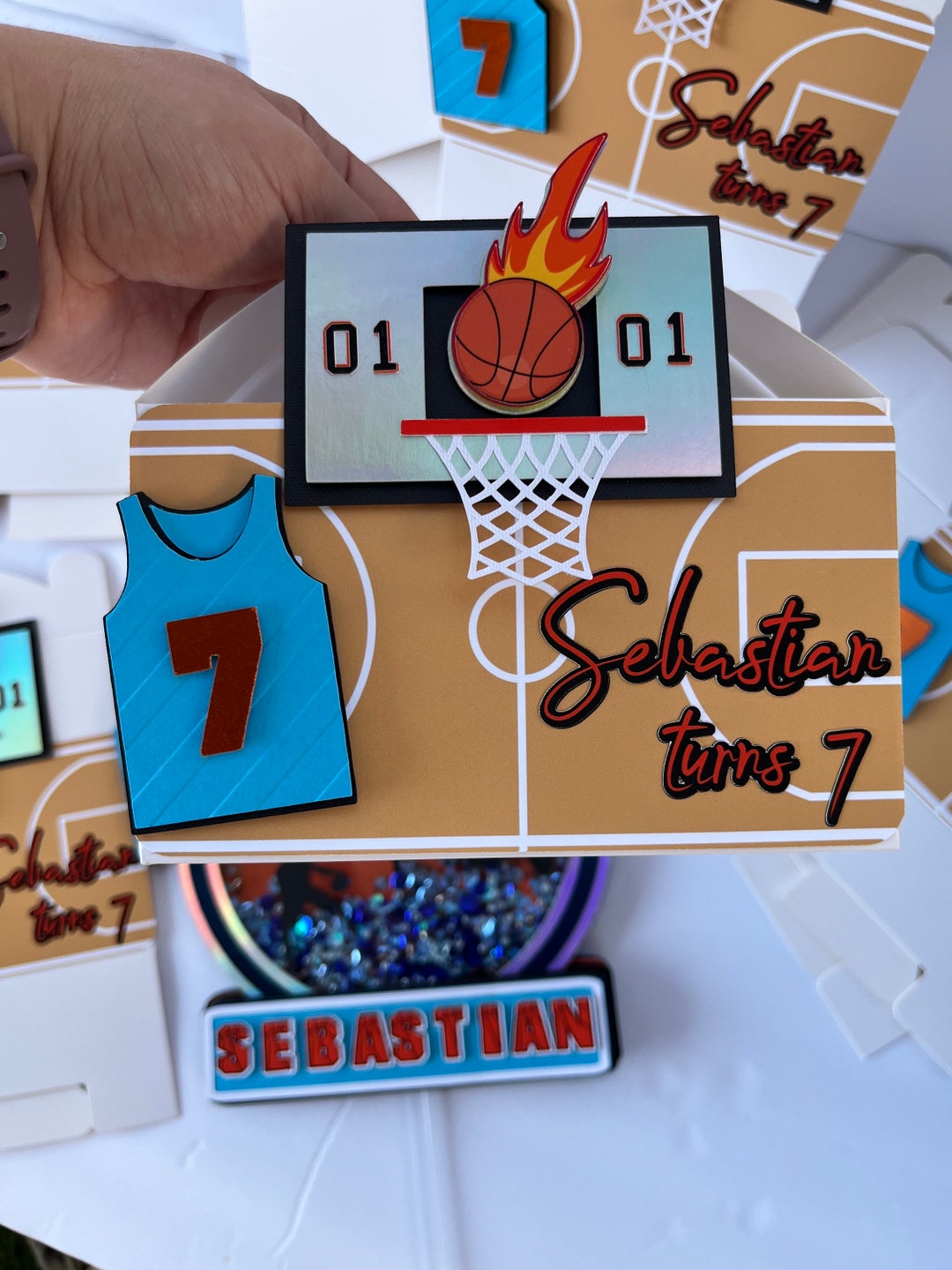 Basketball Theme Favor Boxes. Basketball Gable Boxes. Basketball ...